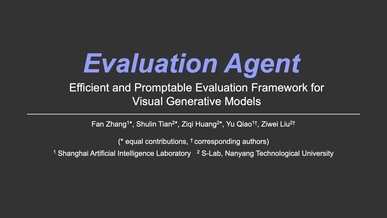 Evaluation Agent: Efficient and Promptable Evaluation Framework for Visual Generative Models