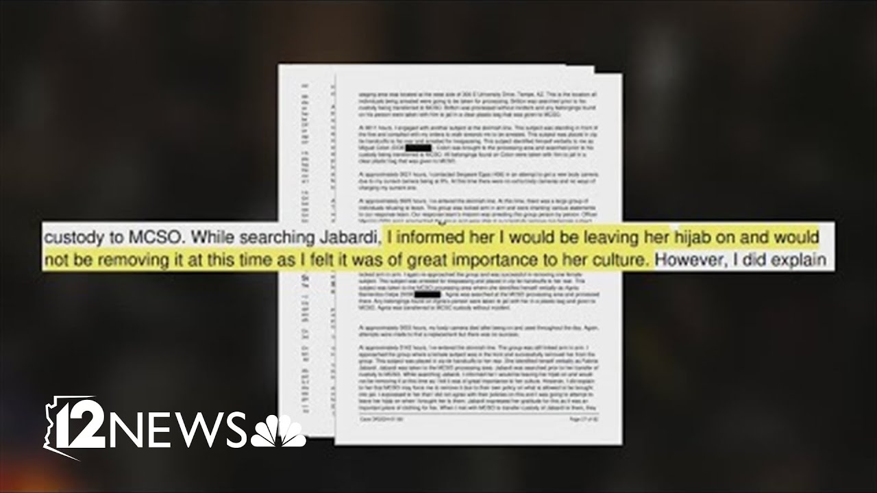 Woman sues over hijab removal at ASU protests