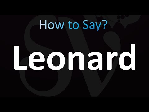 How to Pronounce ''Leonard'' Correctly! (French)
