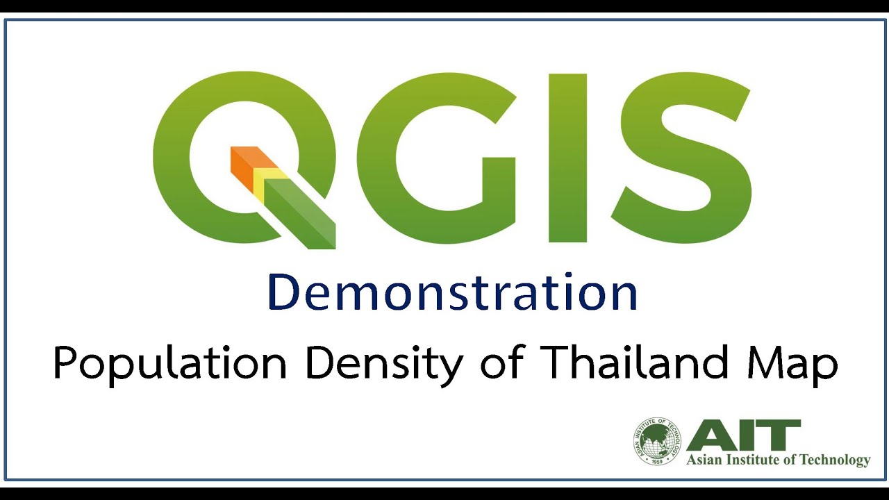 QGISLab: Thailand Population Density 2023 Map