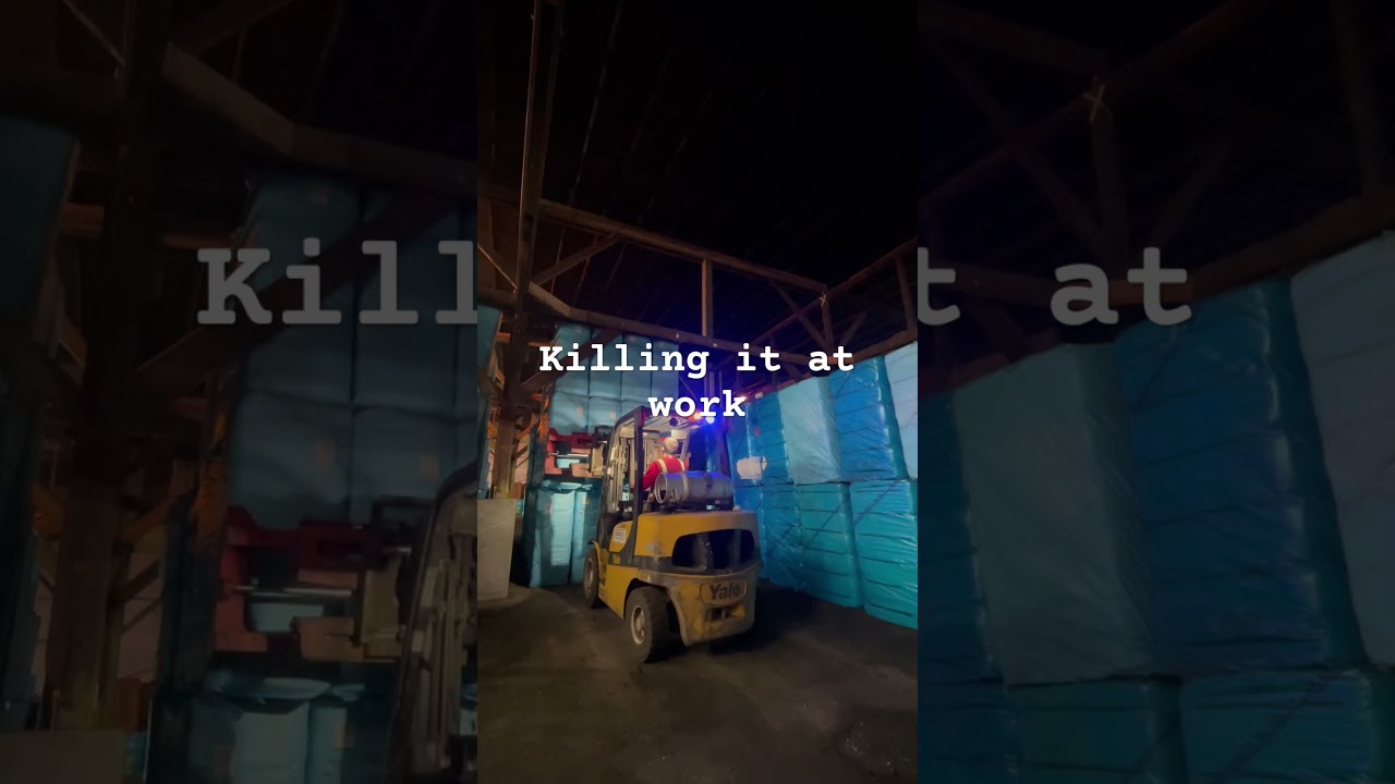 Certified fork lift driver #forkliftcertified #workout