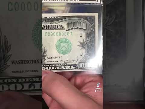 VERY RARE $10,000 Bill!!! #shorts