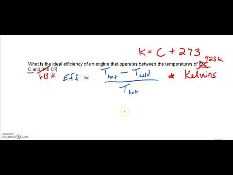 Physics Ideal Efficiency math example