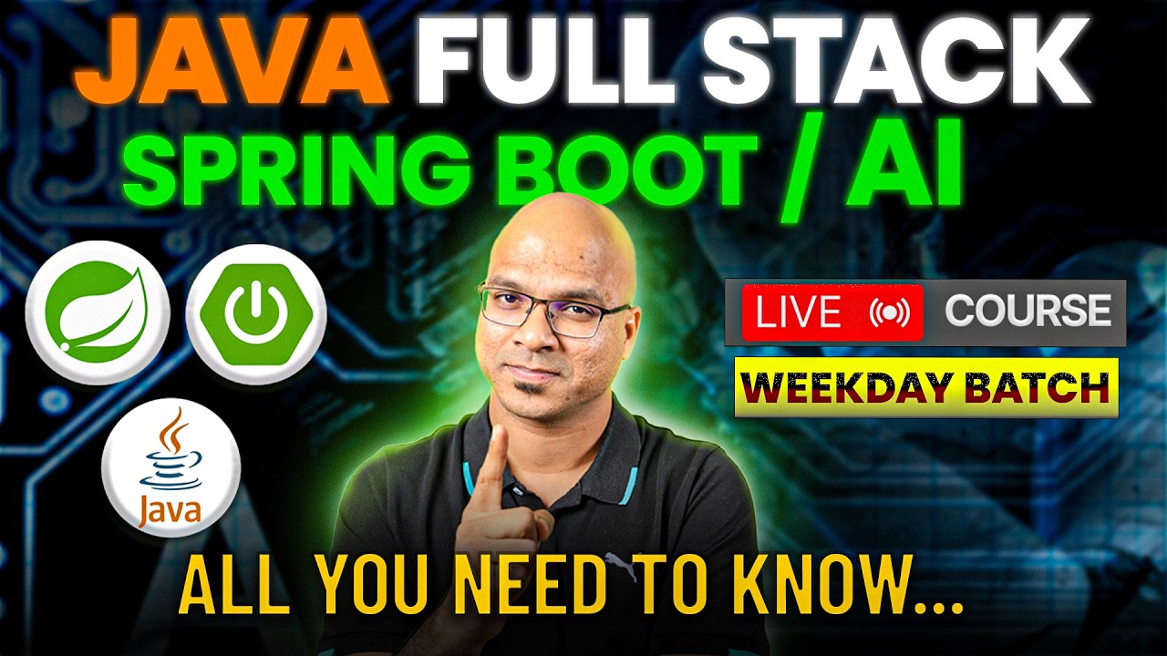 Java Full Stack Spring Boot AI Live Course Details