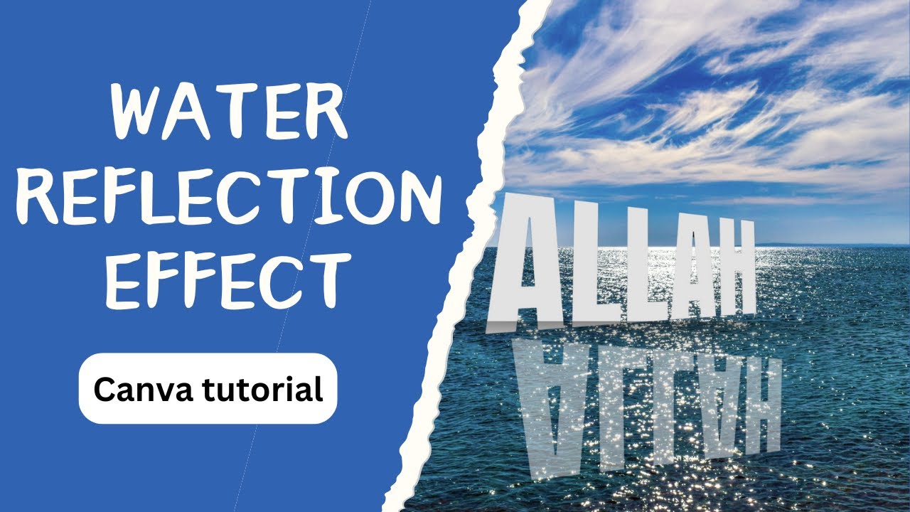 Create Stunning Water Reflection Text Effect on Canva | Easy Tutorial