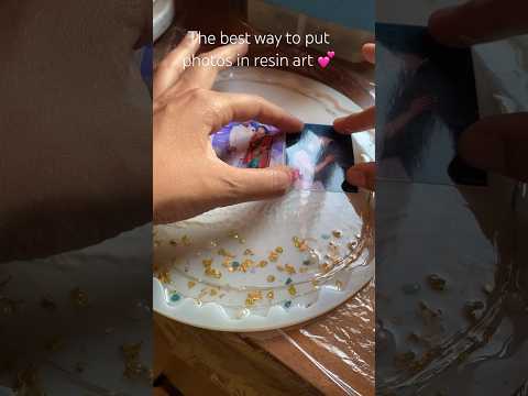 How to put photos in resin art | #resinart #diy #shorts #resintips #resintutorials #viral