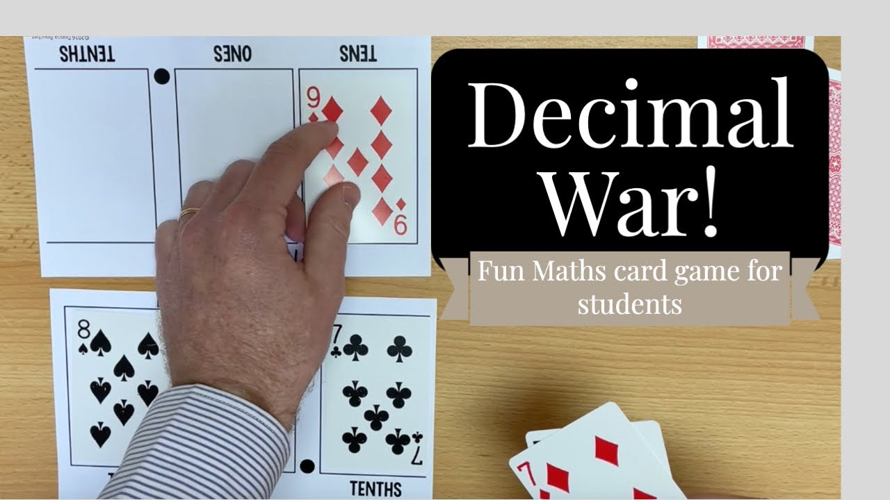 Decimal War - A fantastic game to learn decimal place value!