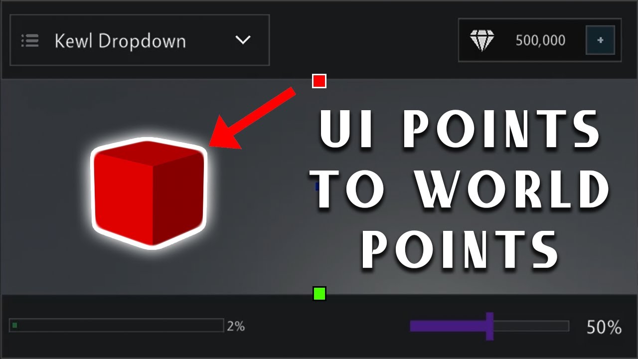 How to convert UI points to world points in Unity