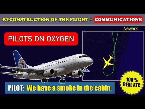 Pilots on oxygen. Smoke in the cabin | Republic Embraer E170 | Newark, Real ATC