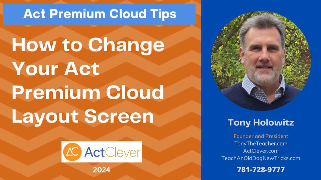 How to Change Your Act Premium Cloud Layout Screen | APC First Looks