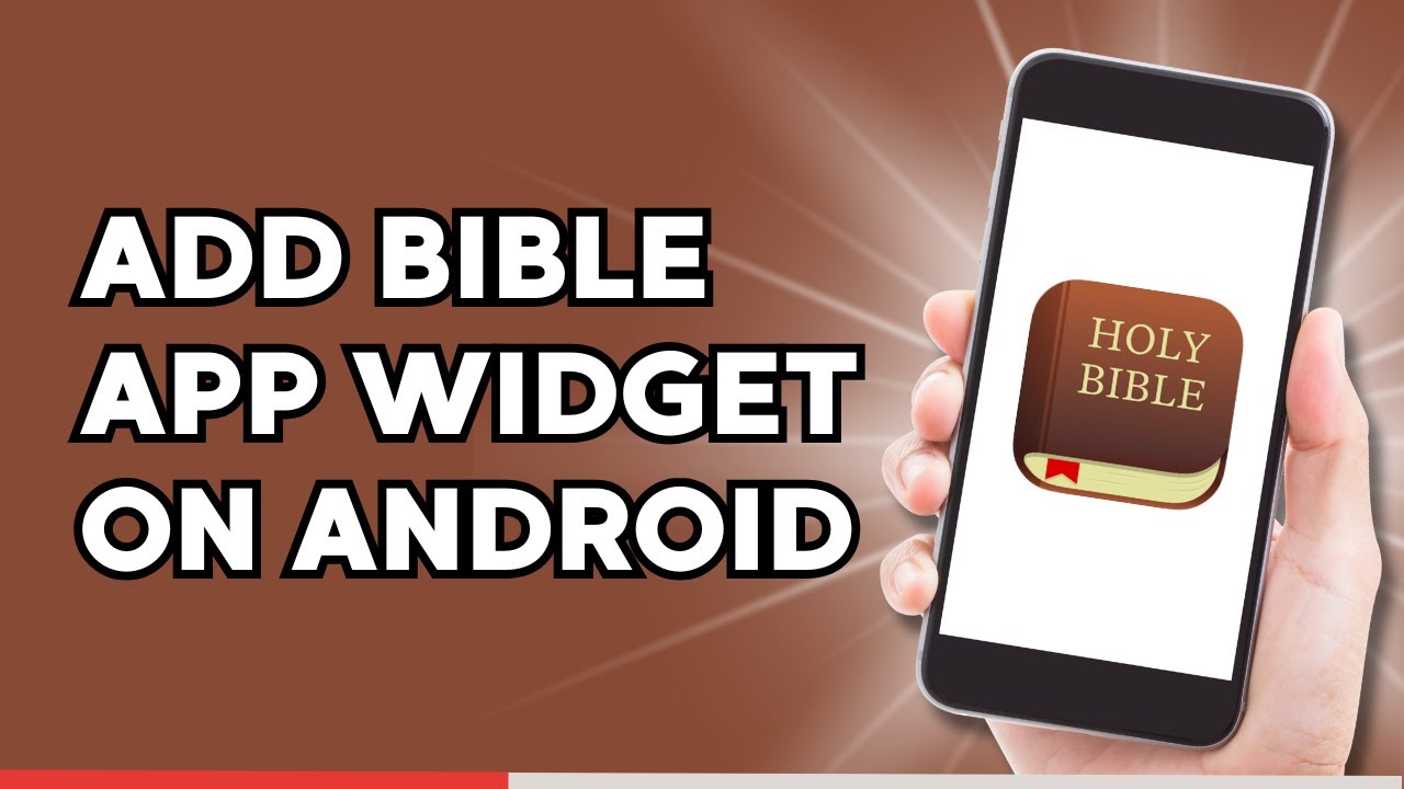 How to Add Bible App Widget on Android