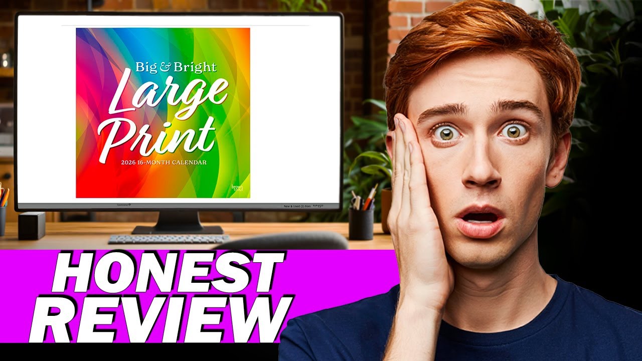 Big Bright Large Print 2026 Wall Calendar Review – Huge Monthly Planner for Easy Scheduling