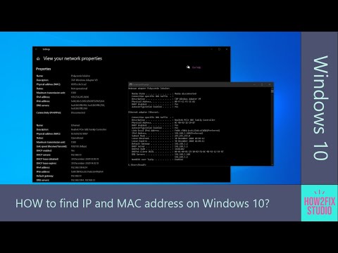 How to find IP and MAC address on Windows 10?