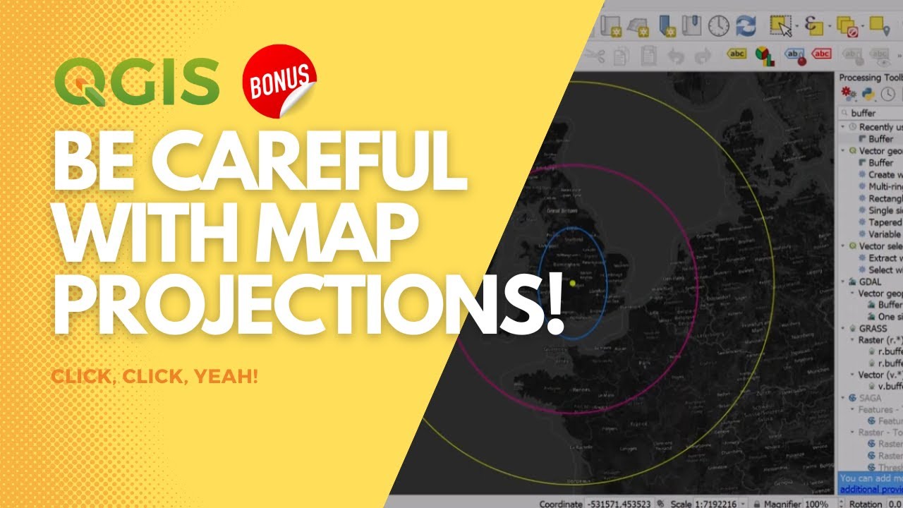 Be careful with map projections in QGIS