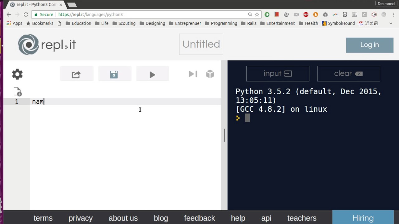 One Minute Python 002 - Input and Output (No Installation Required)