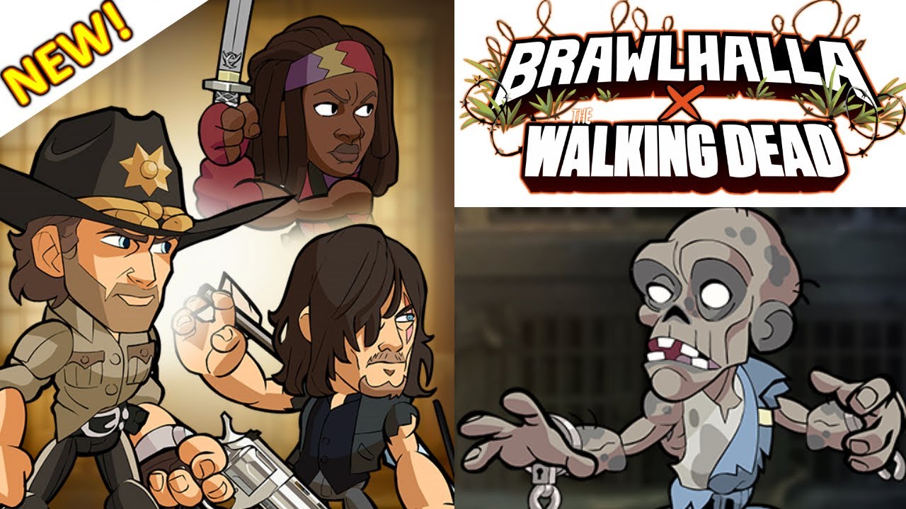 THE WALKING DEAD INVADES BRAWLHALLA!! • NEW Epic Crossover Skins + More!