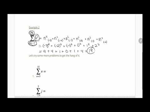 Financial Algebra #015 Sigma Notation - Notes