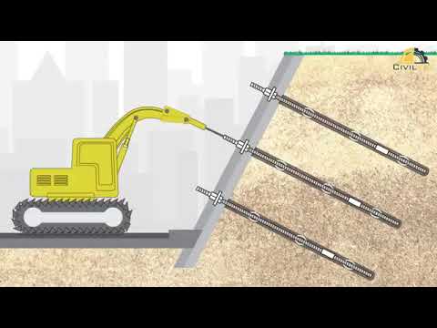 Soil Nailing Explained A Step-by-Step Guide to Slope Stabilization #construction #engineering #tech