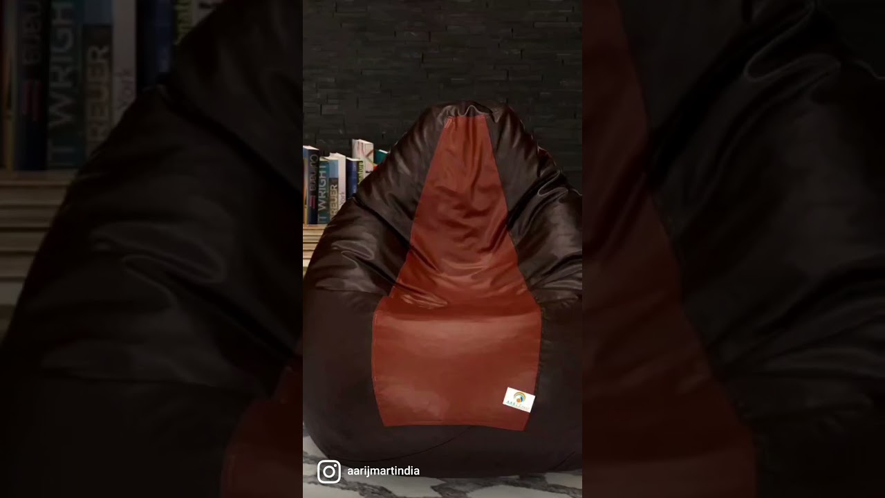 Aarij Mart bean bags Brown & Tan Multi