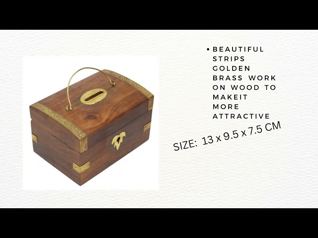 Wooden Handicrafts - Small Wooden Sandook Manufacturer from Saharanpur