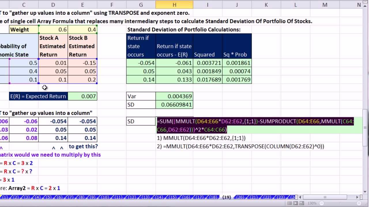 Ctrl + Shift + Enter: Excel Array Formulas 19: Array Function: MMULT