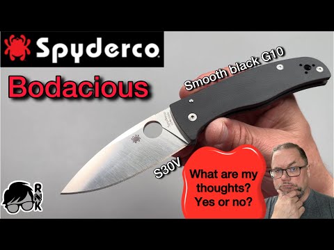 Unboxing, yes finally unboxing the new Spyderco S30V… yeah still S30V… Bodacious knife