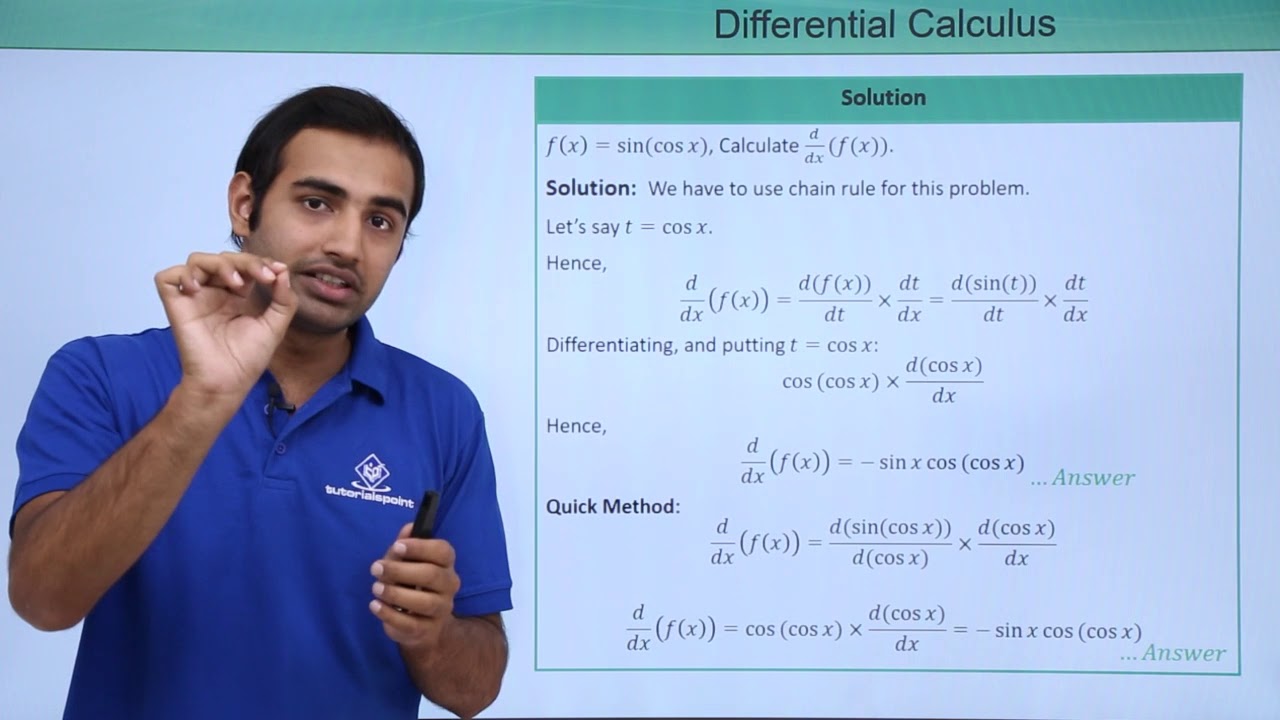 Class 11th – Differential Calculus Problem Example-2 | Vectors and Calculus | Tutorials Point