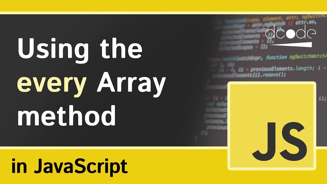 Array 'every' method in Javascript (Array.prototype.every)
