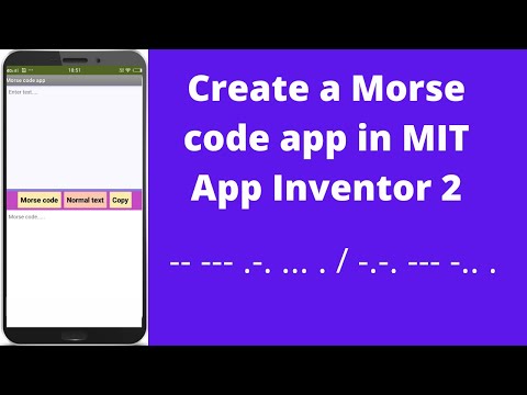 How to create a Morse code translator app in MIT App inventor