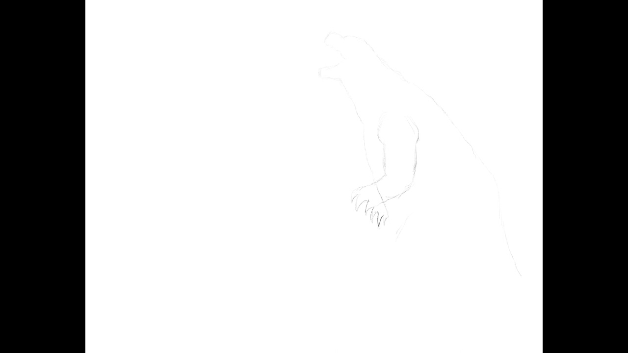 GODZILLA DIGITAL DRAWING (PROCREATE)