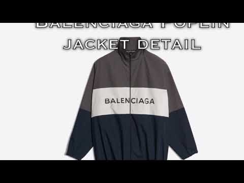 Balenciaga poplin jacket detail
