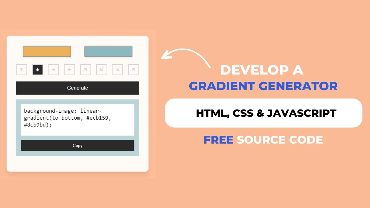 JavaScript Gradient Generator | #CodingDelhi