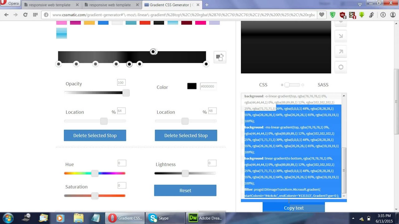 Adding border radius and linear gradient using CSS3