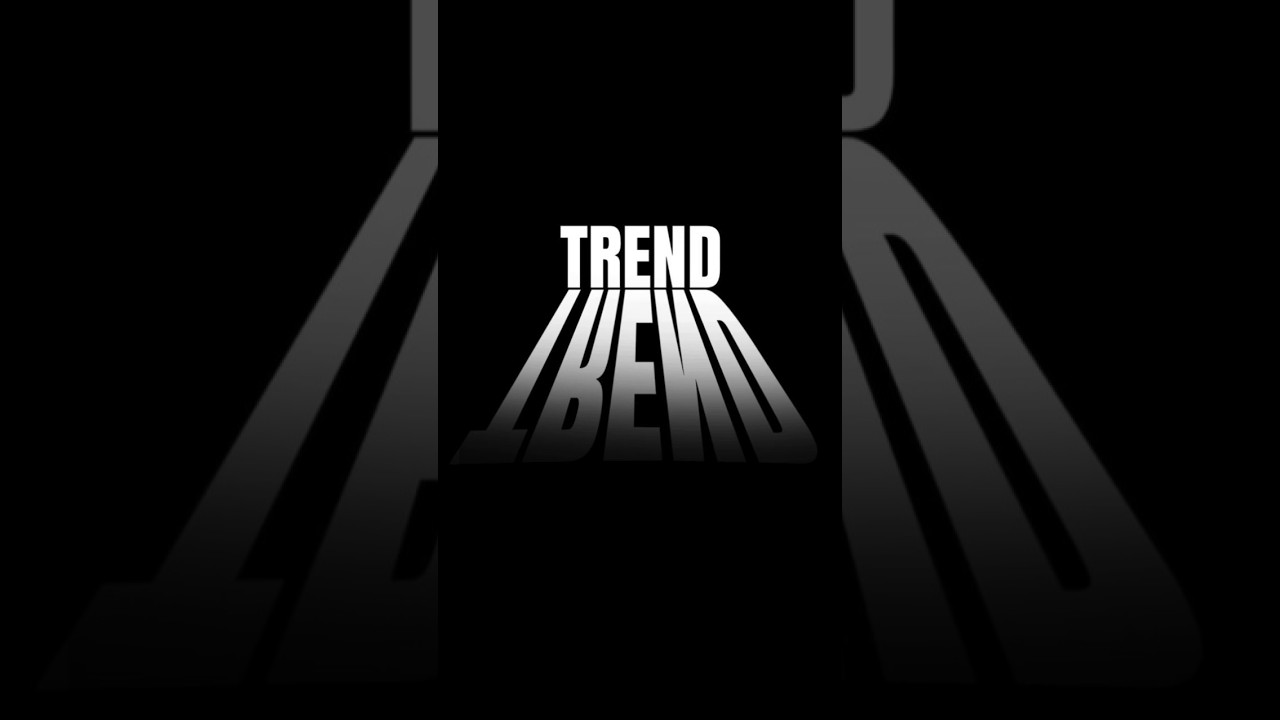 Perspective Shadow Text Effect in Canva #canva