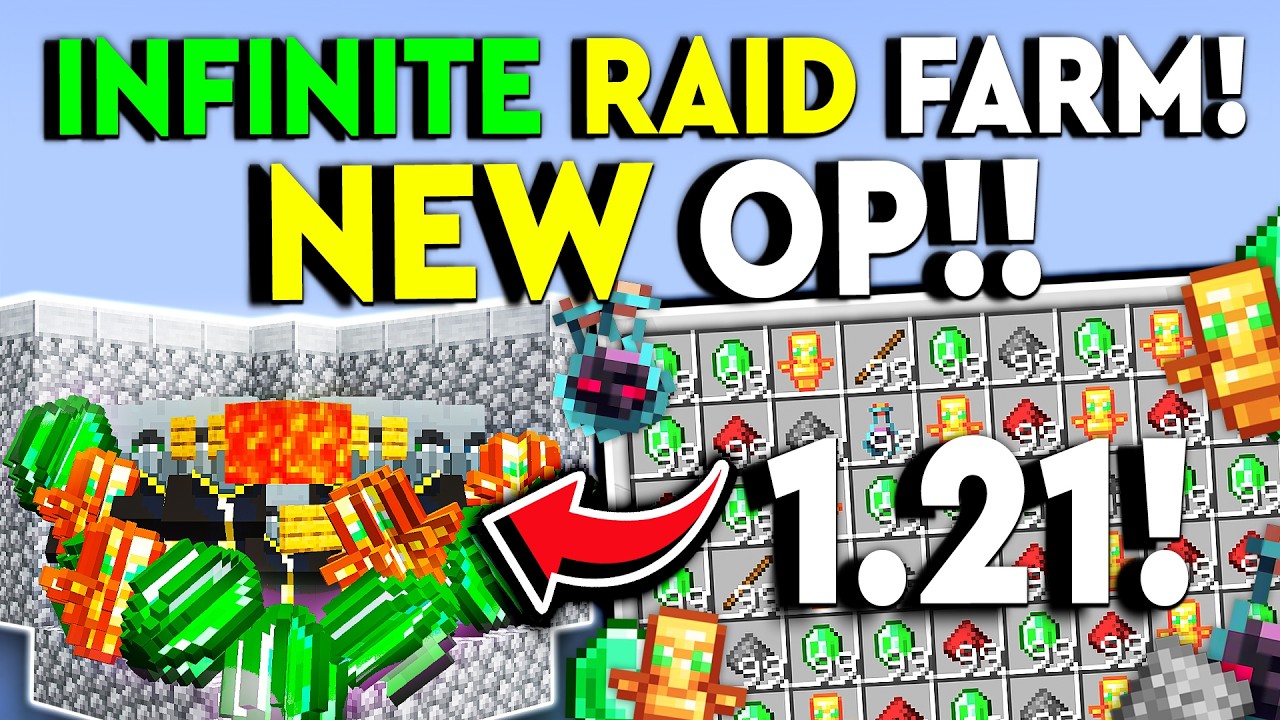 BEST 1.21 INFINITE RAID FARM! Minecraft Tutorial - INSTANT! - Minecraft ...