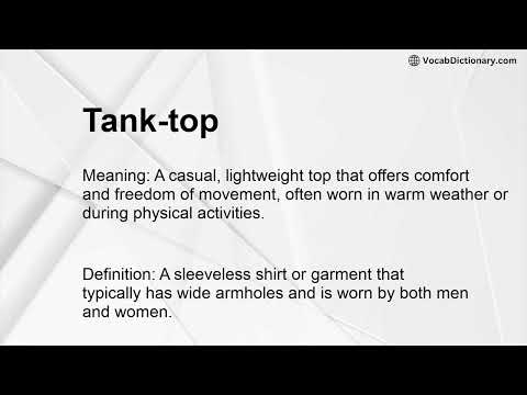 Tank-top Meaning