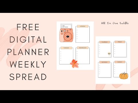 FREE DIGITAL PLANNER WEEKLY SPREAD | Ep. 1 Building My Dream Digital Planner