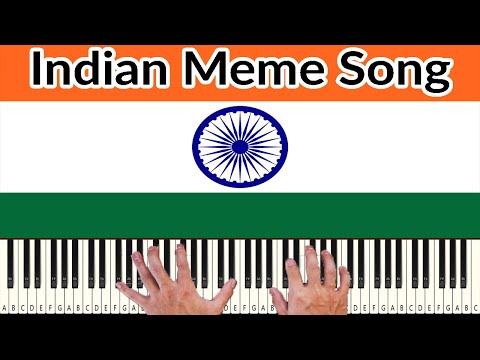 Indian Meme Song - PIANO TUTORIAL