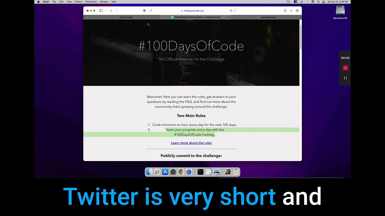 Why you should do the #100DaysOfCode challenge