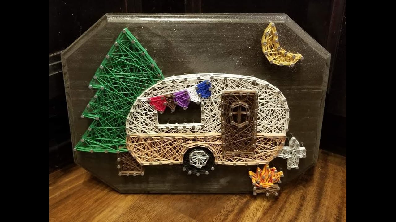 Camp String Art basic instructions tutorial
