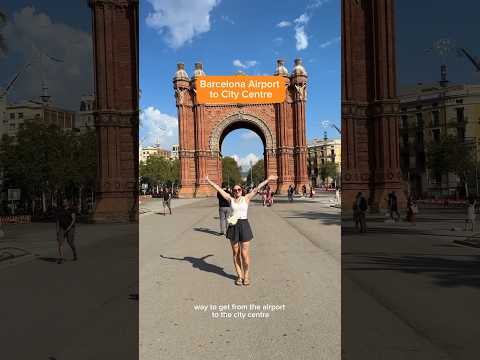 Airport to Barcelona City Centre ✈️ #travel #publictransport #traveladdict #traveltips #travelling