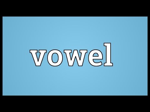 Vowel Meaning