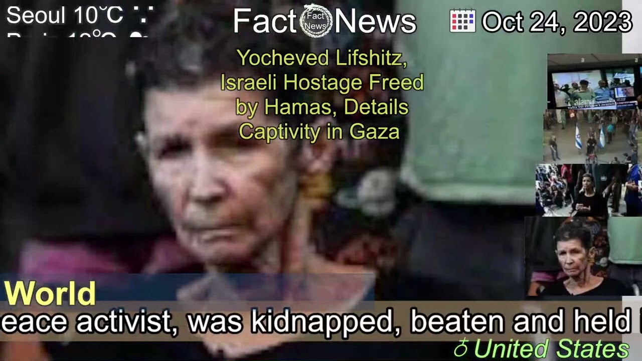 [Latest]Yocheved Lifshitz, Israeli Hostage Freed by Hamas, Details Captivity in Gaza
