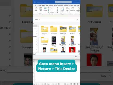 Cara Memasukkan Foto ke Word Pasti Bisa!!! #shorts #word #wordtutorial #tutorialwordpemula