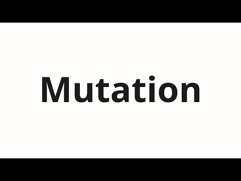 How to pronounce Mutation