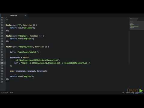 Learn Learning Application Deployment with Laravel Creating a Deployment Interface | packtpub ...