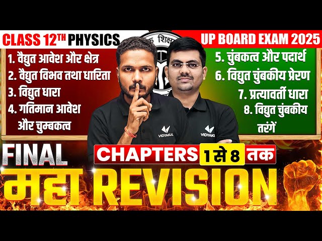 Complete Revision of Class 12 Physics Chapters 1 to 8 for UP Board Exams 2025 | Galaxy.ai ...