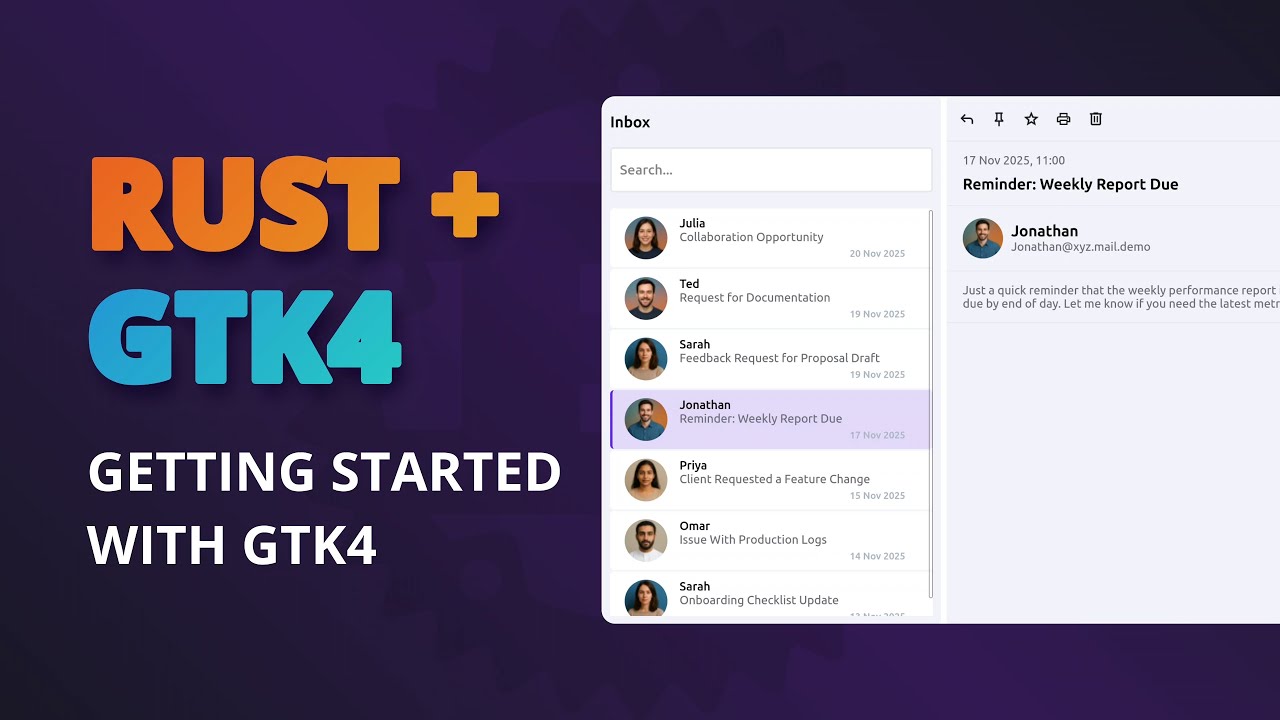 Getting Started With GTK4 With Rust