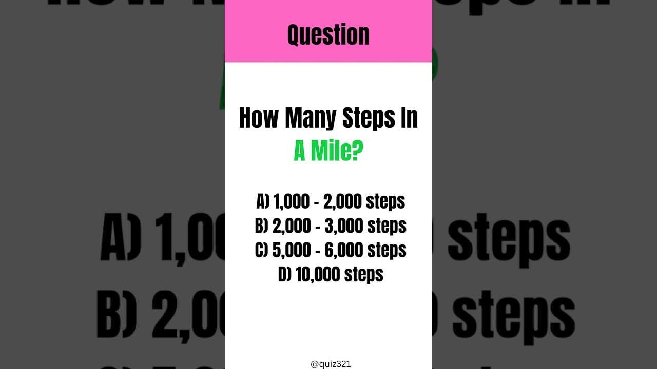 How many steps in one mile | mile shorts