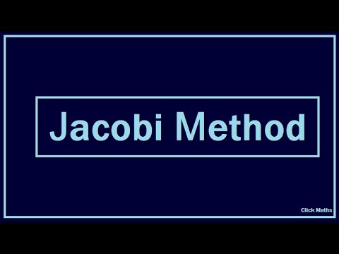 Jacobi method for solving system of linear equations